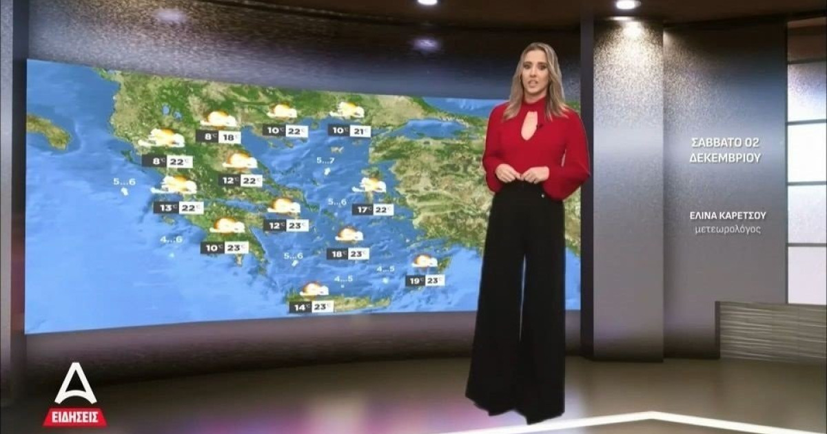 O καιρός του Σαββάτου από τη μετεωρολόγο του flash.gr Ελίνα Καρέτσου - Video