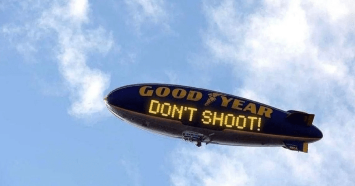 Viral: Το μήνυμα τρολάρισμα σε αερόστατο της Goodyear για τα κινεζικά ...