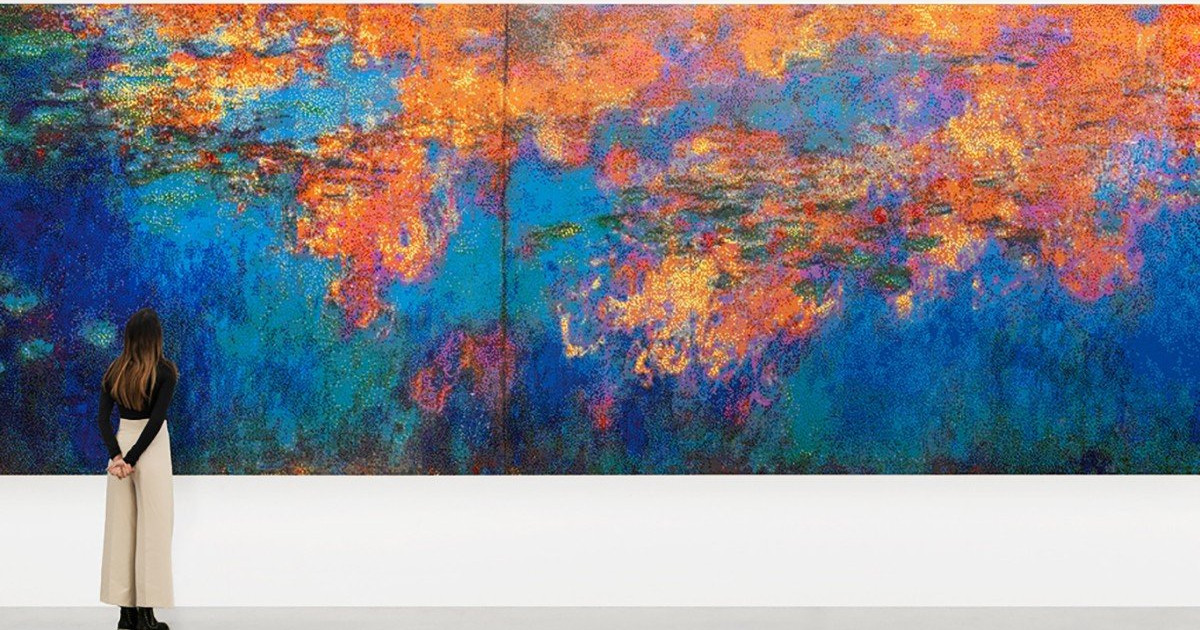 Water Lilies: Έφτιαξε με 650.000 lego τον εμβληματικό πίνακα του Monet ...