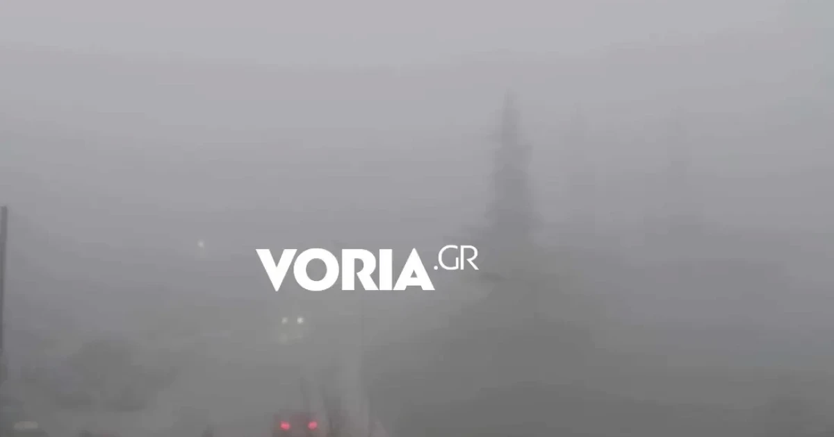 Τοπίο στην ομίχλη η Θεσσαλονίκη - Απόκοσμες εικόνες από Χαριλάου | Flash