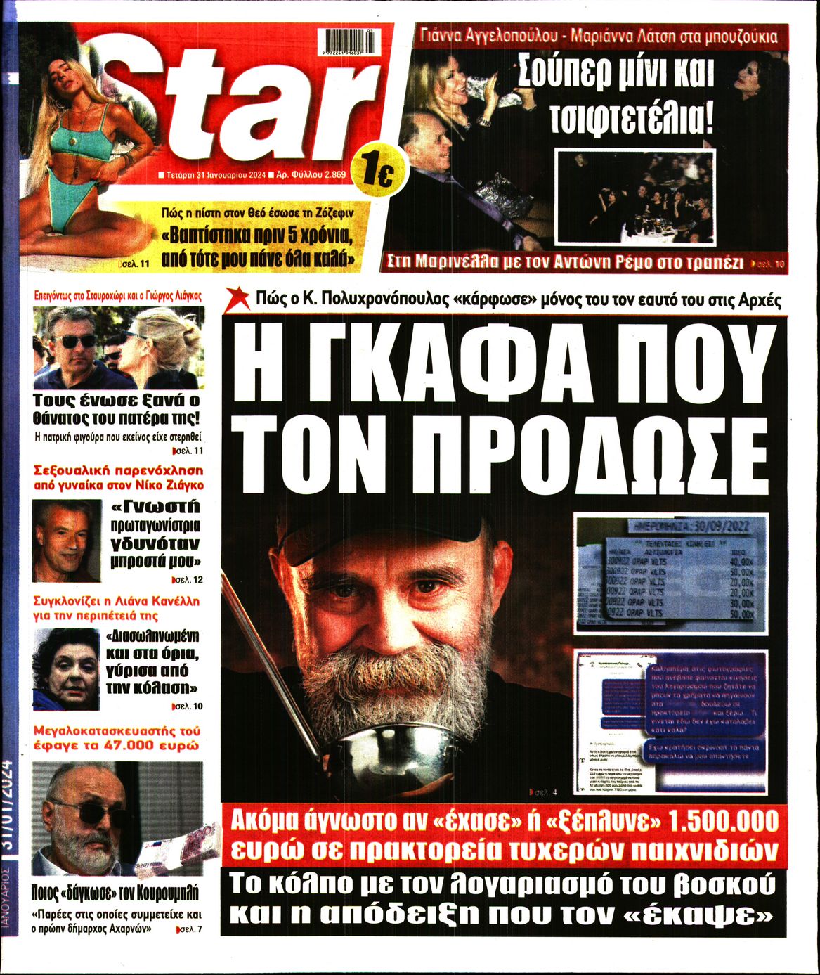 STAR PRESS - Πρωτοσέλιδο Εφημερίδας